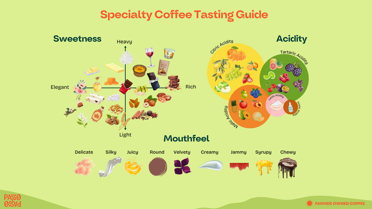 Presenting: The Specialty Coffee Tasting Guide – Paso Paso - Farmer Owned Coffee